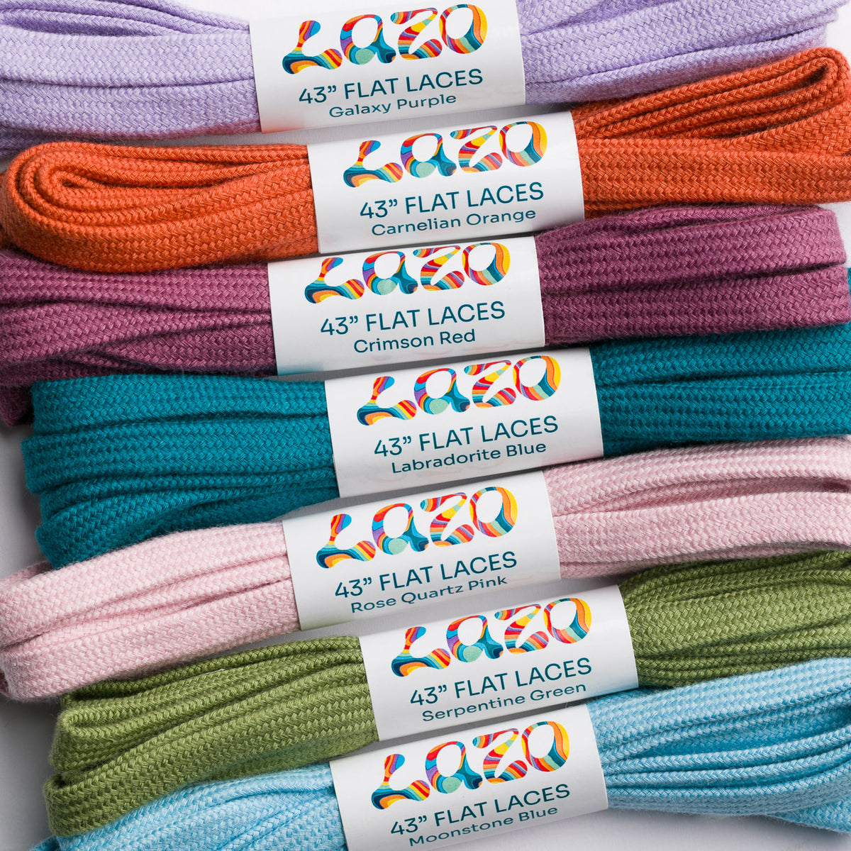 7-Pack Premium Color Laces – Lazo